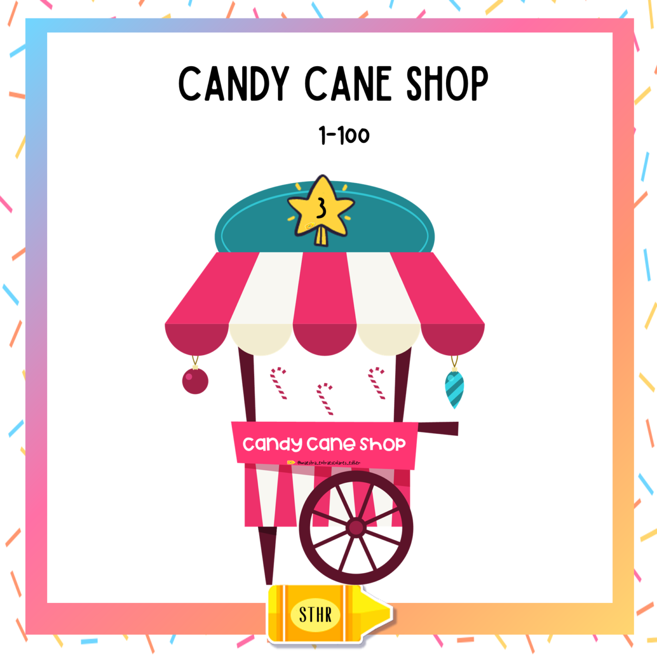 Candy cane shop | Mundoextraescolares - Material educativo