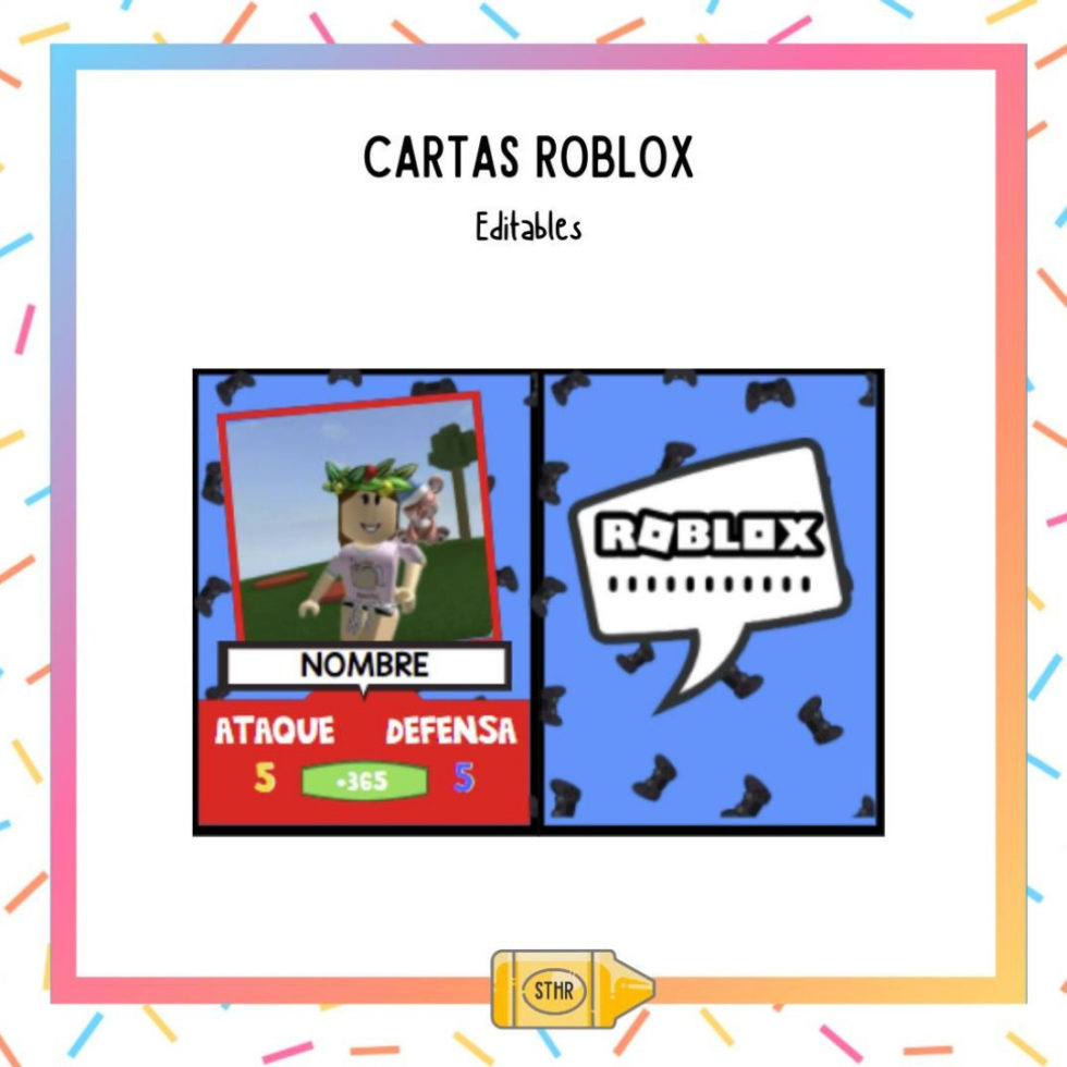 Cartas Roblox | Mundoextraescolares