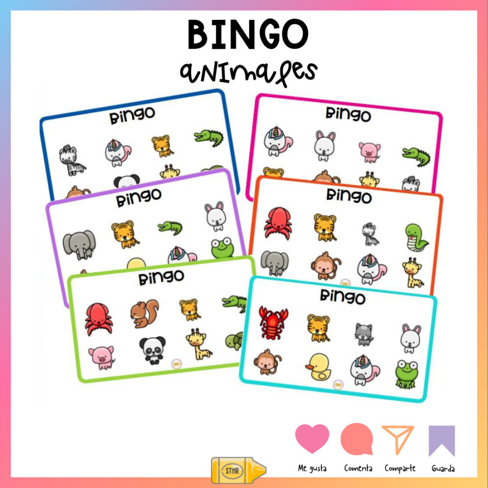 Bingo animales | Mundoextraescolares