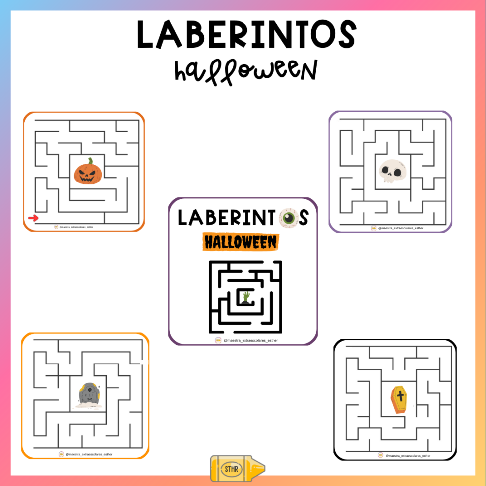 Laberinto halloween | Mundoextraescolares - Material educativo