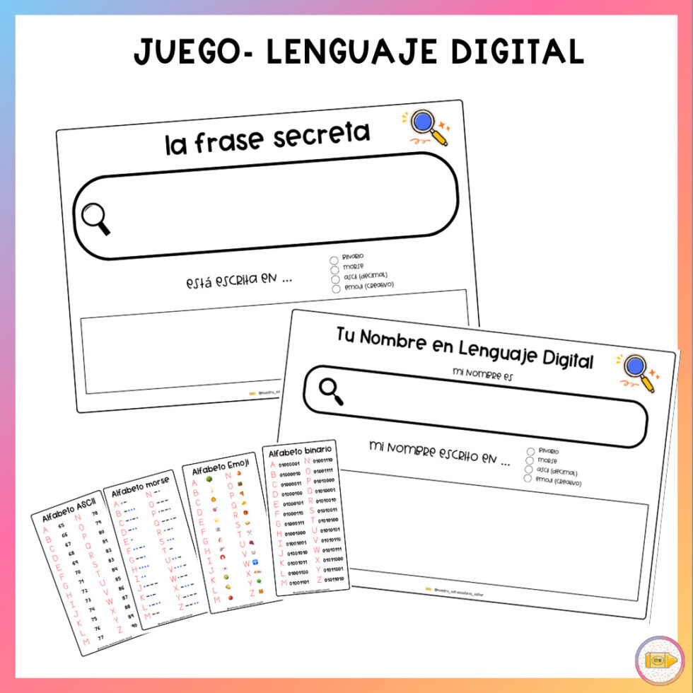 Juego – Lenguaje Digital: Códigos y Descifrado para Niños ...